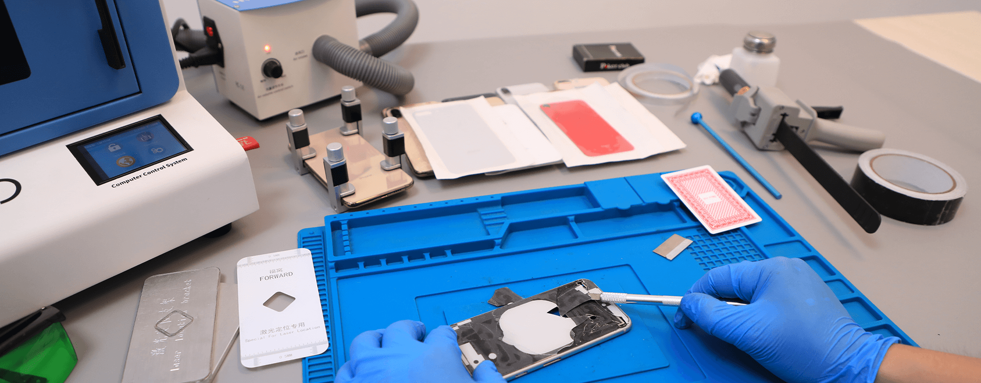 Back Cover Glass Repair Tools - Forward Machine Factory