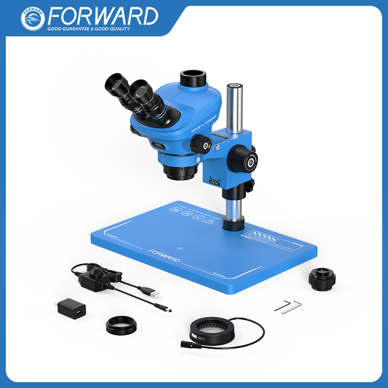 FW-S65Promax-S Synchronous Zoom Trinocular Stereo Microscope (Silicone ...